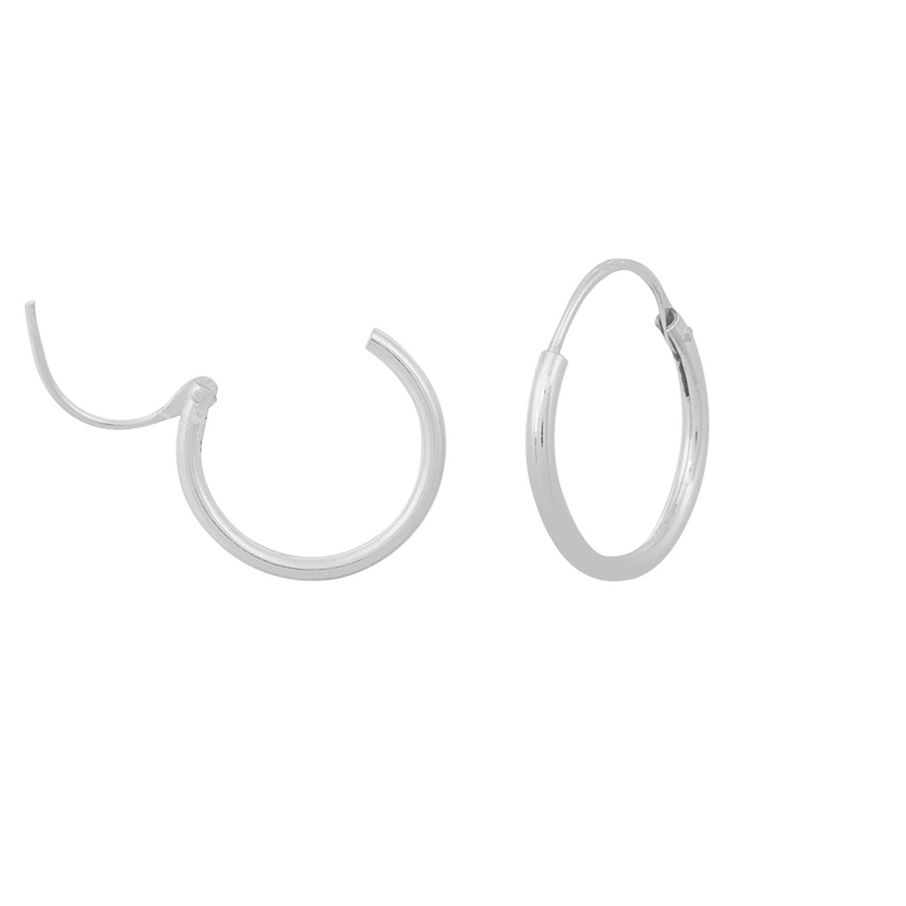 Brincos Argola Prata 925 Feminino E Masculino Argolas | Shopee Brasil
