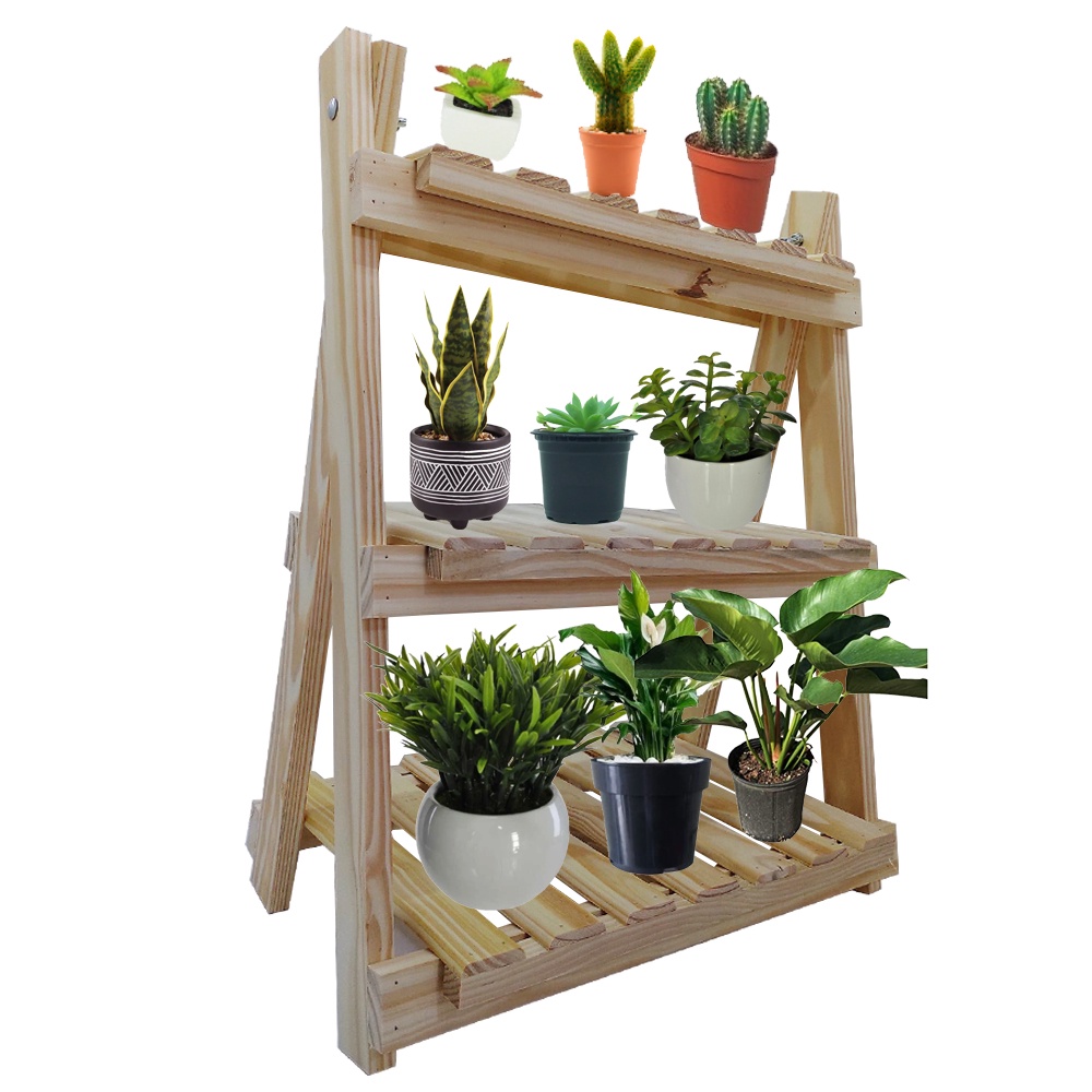 Jardim Vertical Estante Escada para Vasos Flores ou Horta Varanda ...