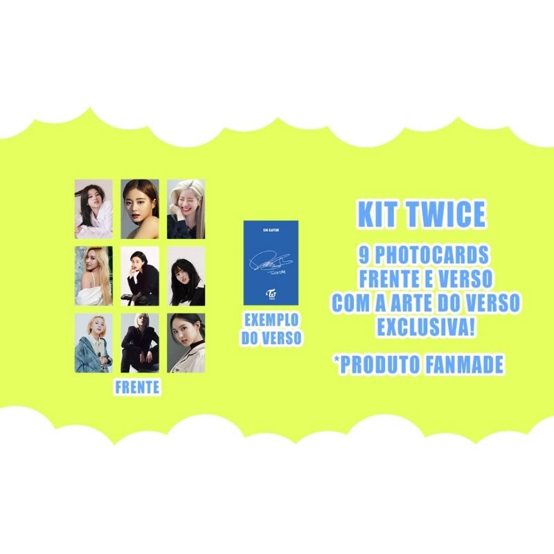 Kit 9 Photocards Twice | Shopee Brasil