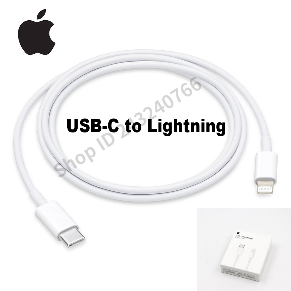 Cabo 1 M Apple Lightning Cabo Usb-C Original Apple 18w 20w Rápido Cabo ...