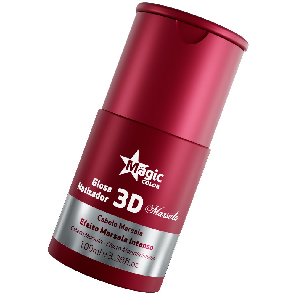 Matizador Efeito Marsala Intenso 3D Magic Color - 100ml | Shopee Brasil