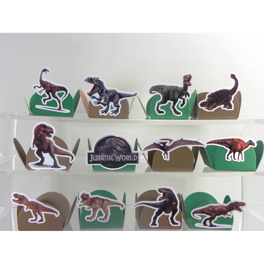 100 Forminhas para Doces dinossauro Jurassic World Festa de Aniversário, Confeitaria, BRIGADEIRO ...