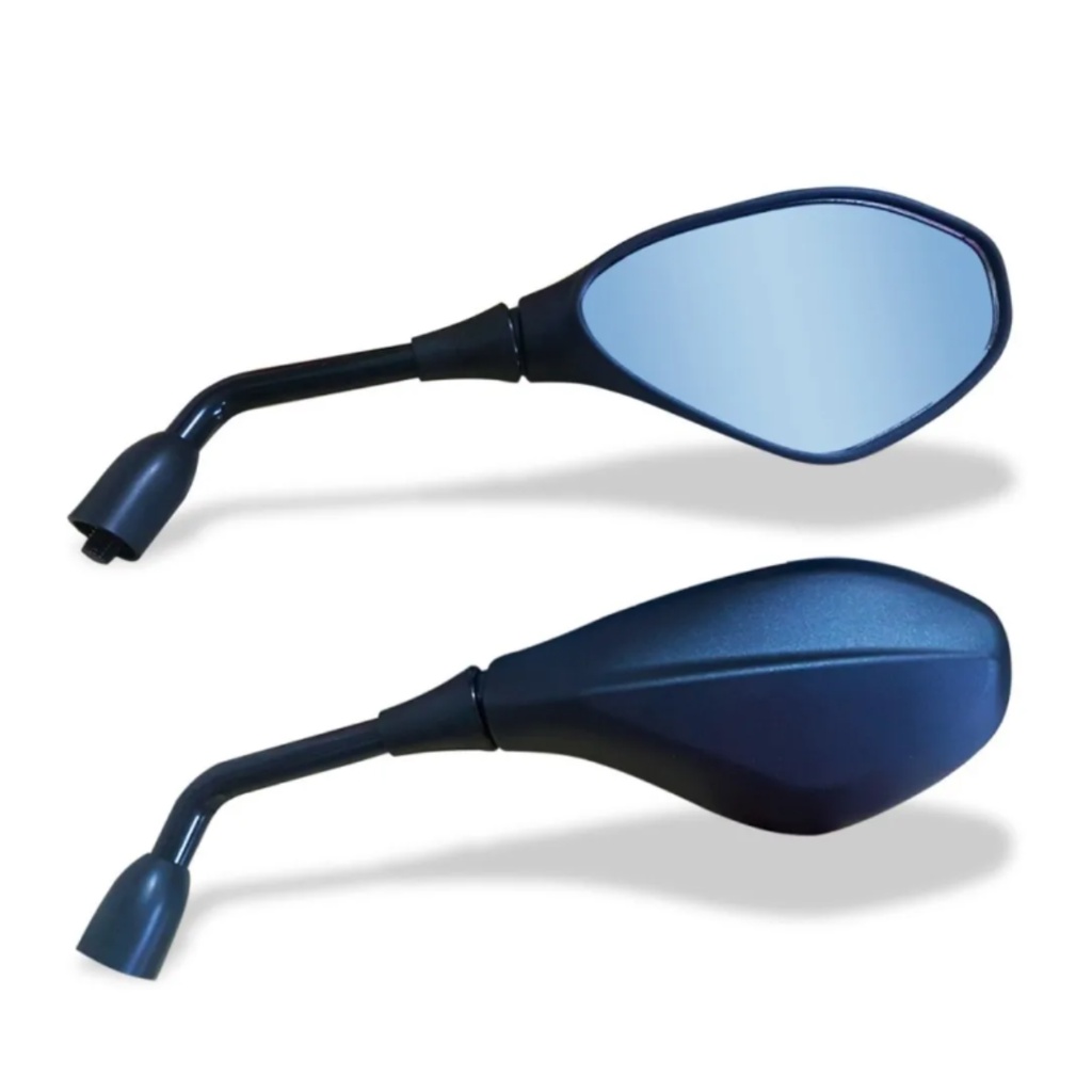 Espelho Retrovisor Bmw F800 650 Gs800 Lente Azul Honda Haste Curta