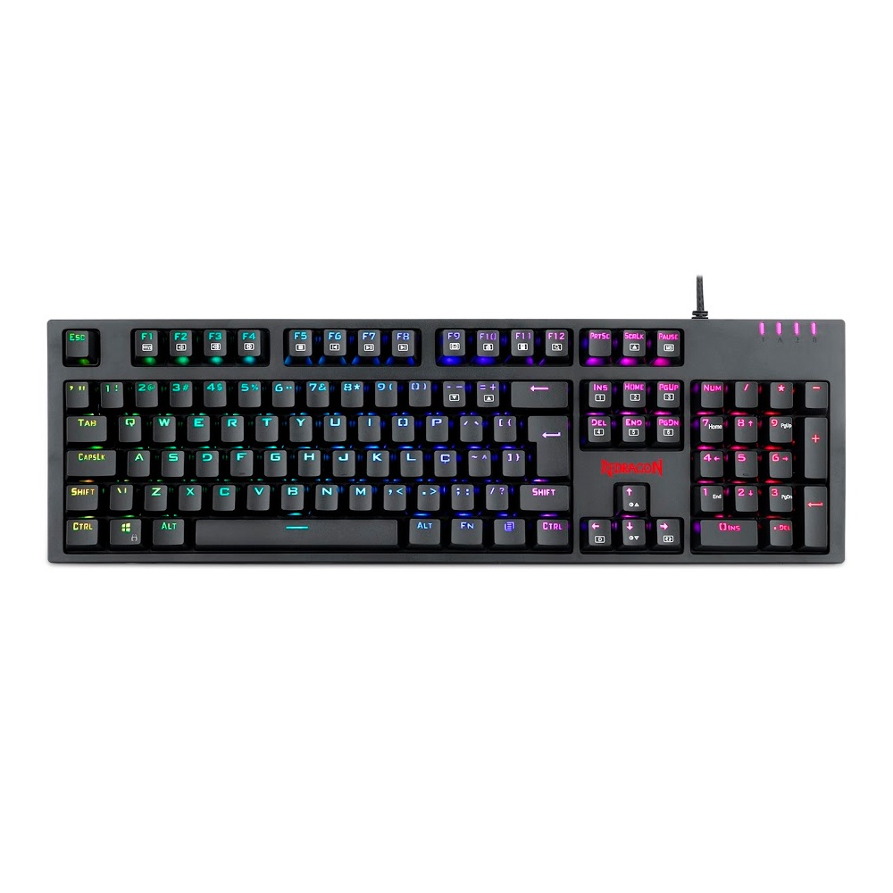 Teclado Optico Redragon K592 - Amsa PRO RGB Switch Blue | Shopee Brasil