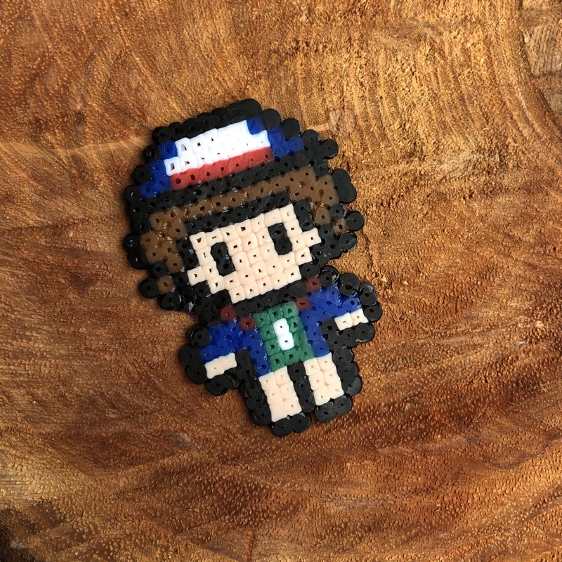 Chaveiro pixel dustin stranger things series hama beads | Shopee Brasil