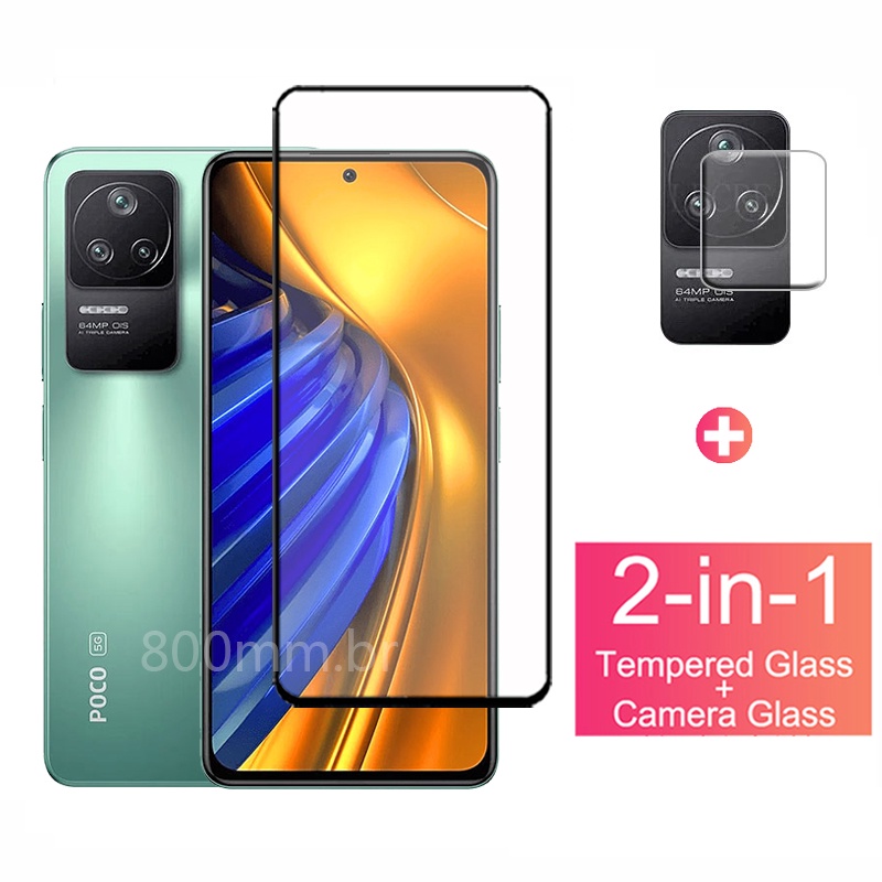 Película De Vidro 9d 2 Em 1 Para Xiaomi Poco F4 Poco F4 X4 X3 Gt Nfc M3