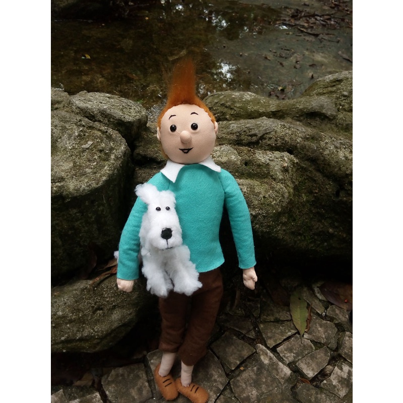 Boneco Tintim - As Aventuras de Tintim - 35cm | Shopee Brasil