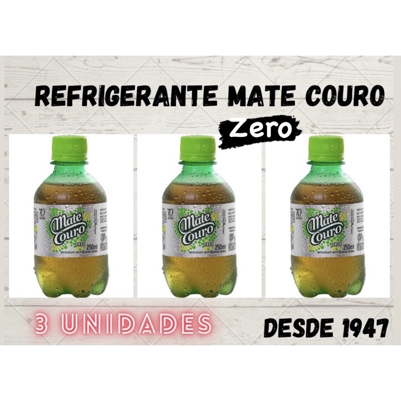 Refrigerante Mate Couro Mineiro Zero - 250ml | Shopee Brasil