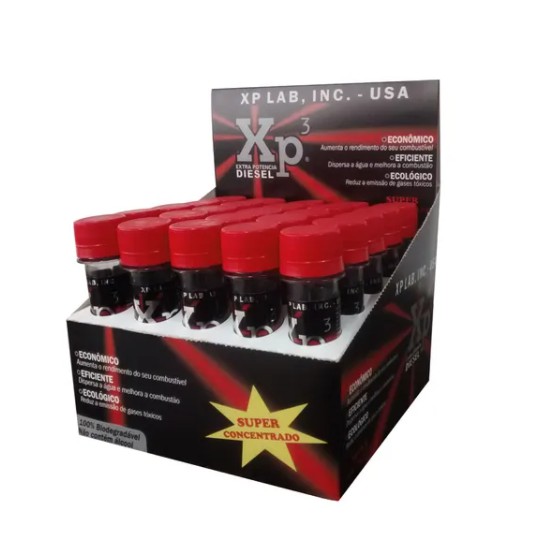 ADITIVO - XP3 - Caixa com 25 unidades de 25ml, Flex ou diesel. | Shopee ...