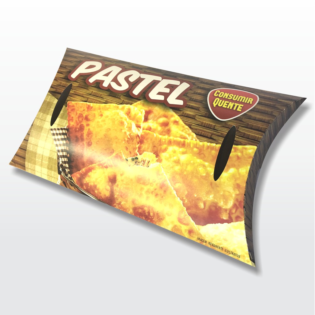 Embalagem caixa Para Pastel Grande Viagem Delivery (50unidades ...