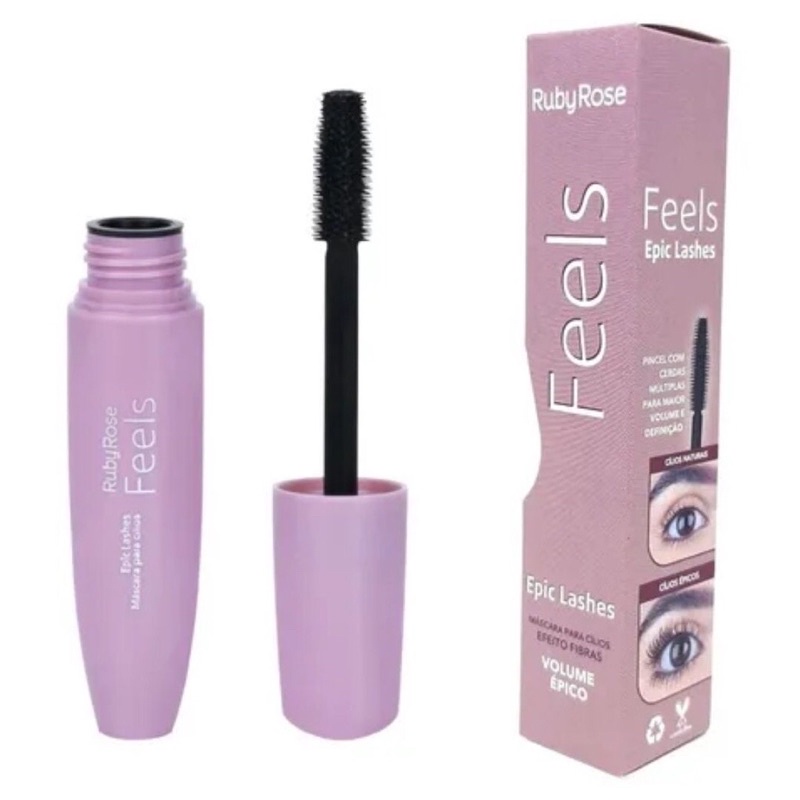 Rimel Epic Lashes Feels Ruby Rose Volume Epico | Shopee Brasil