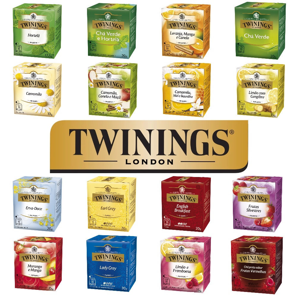 Chá Twinings - Sachè Sortidos - Monte seu Pedido - Escorrega o Preço
