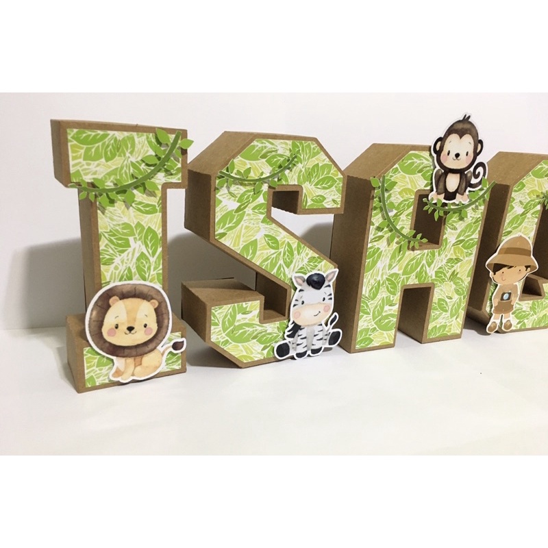 Letra Safari Baby | Shopee Brasil