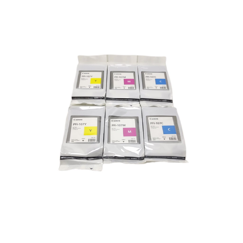 Kit 6 Cartucho de Tinta Color Canon PFI-107-130ml | Shopee Brasil