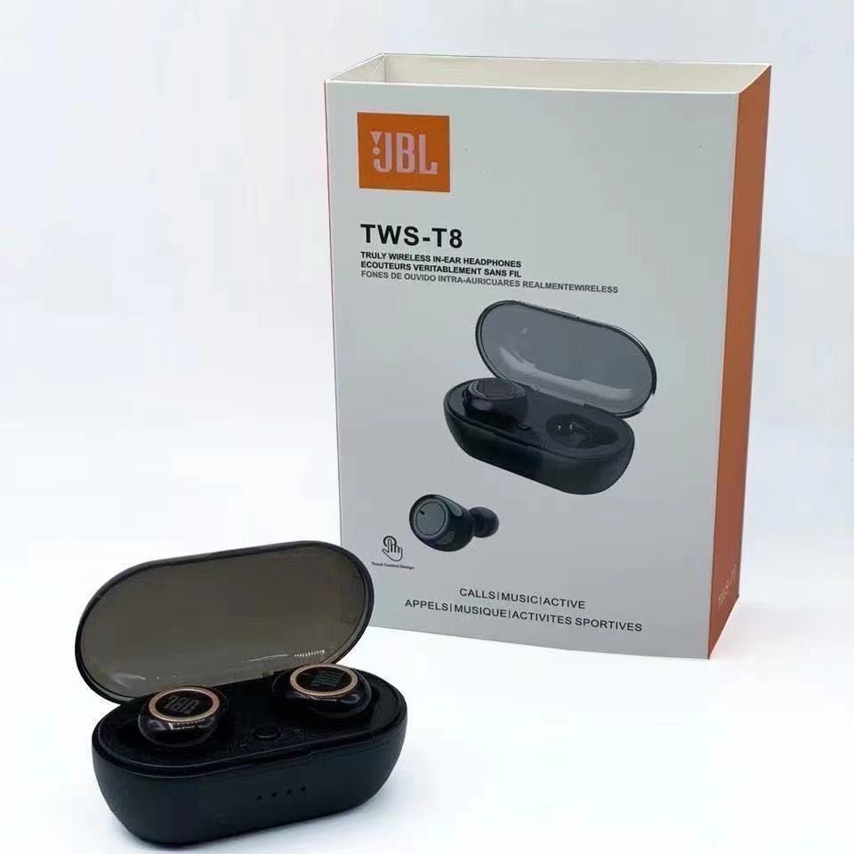 Fone De Ouvido Jbl Tws T8 Bluetooth Ios Android Mi | Shopee Brasil