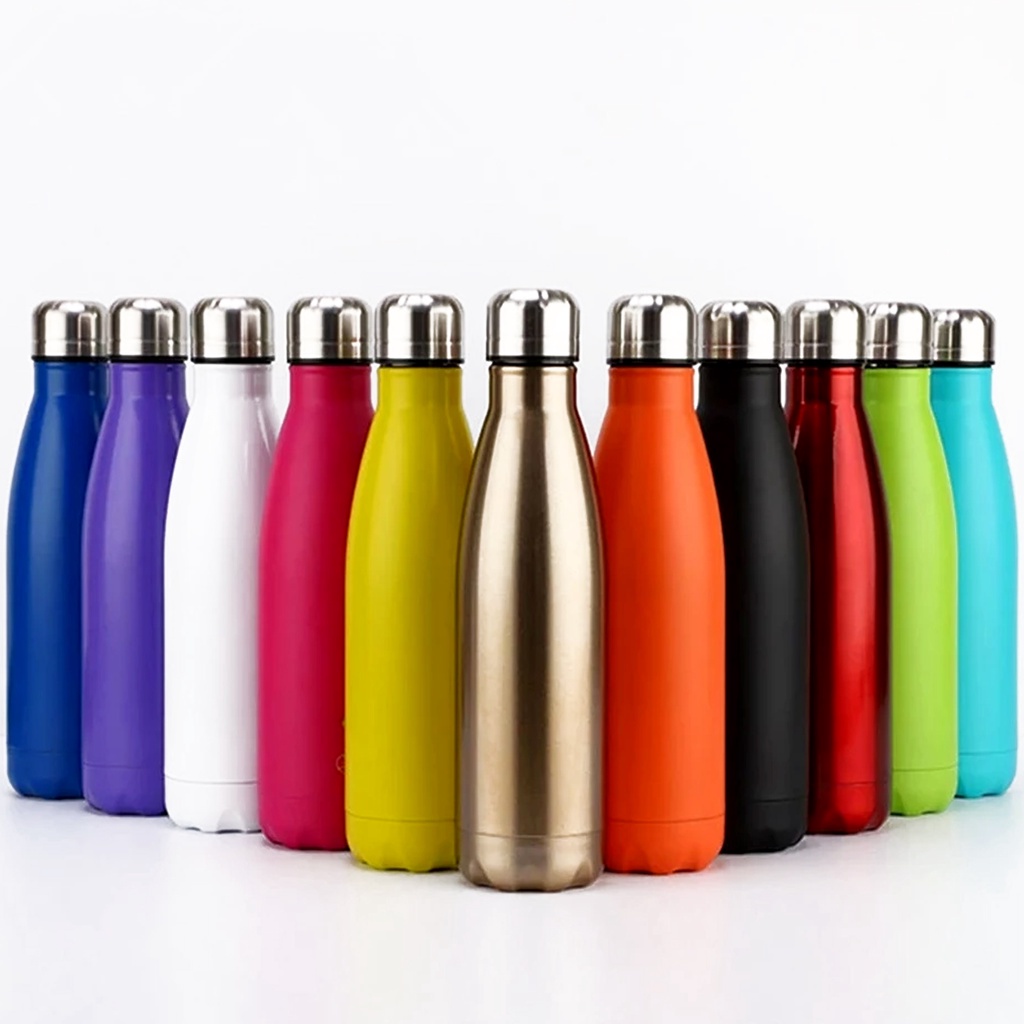 Garrafa Térmica 500 Ml Aço Inox Portátil Viagem Água - Escorrega o Preço