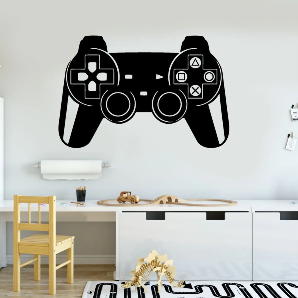 Adesivo De Parede Controle Ps2 Dual Shock Video Game Gamer Pc | Shopee ...