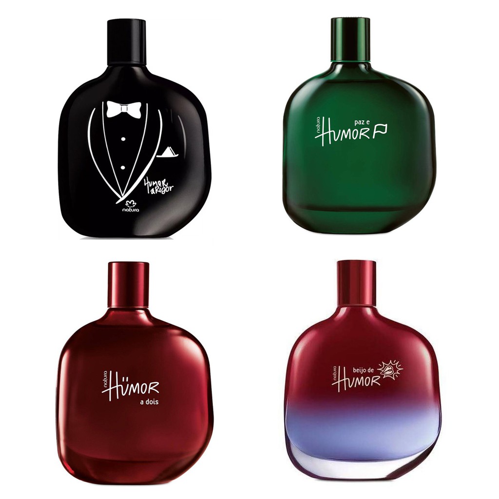 Perfume Masculino Humor a Rigor/Paz e Humor/Humor a Dois/Beijo de Humor ...