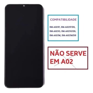 Tela Frontal Touch Display Com Aro Para SAMSUNG Galaxy A02s A025m Original | Shopee Brasil