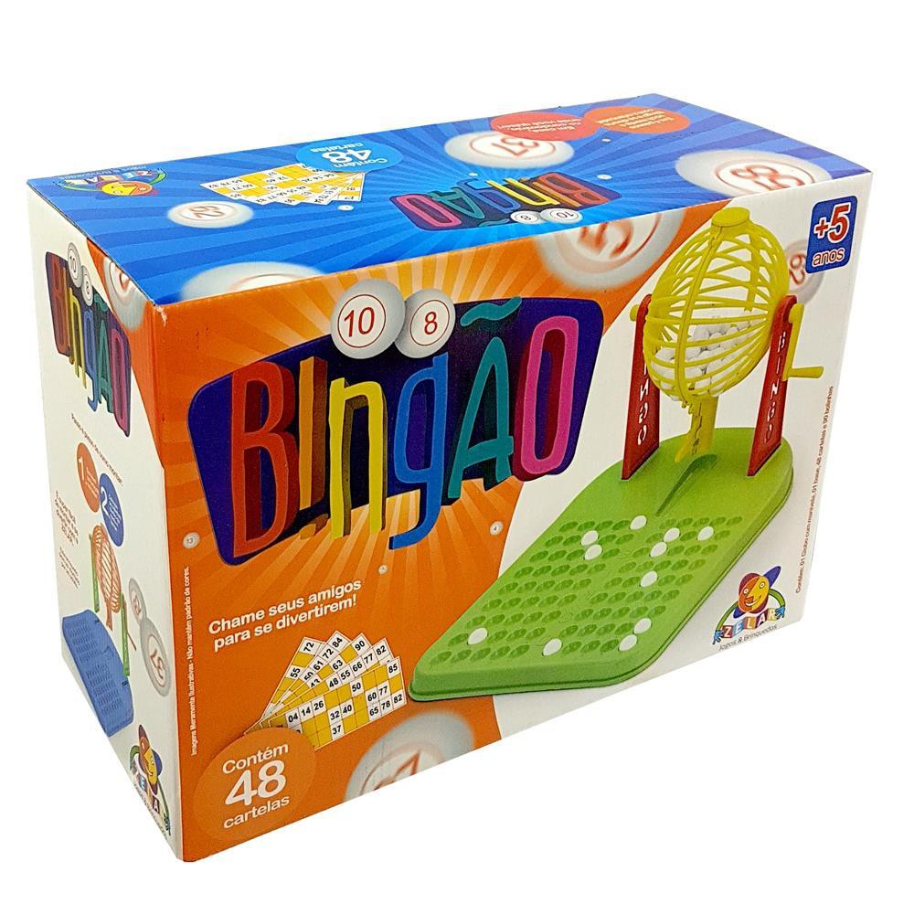 Jogo De Bingo Roleta 48 Cartelas 90 Bolinhas Brinquedos Top | Shopee Brasil