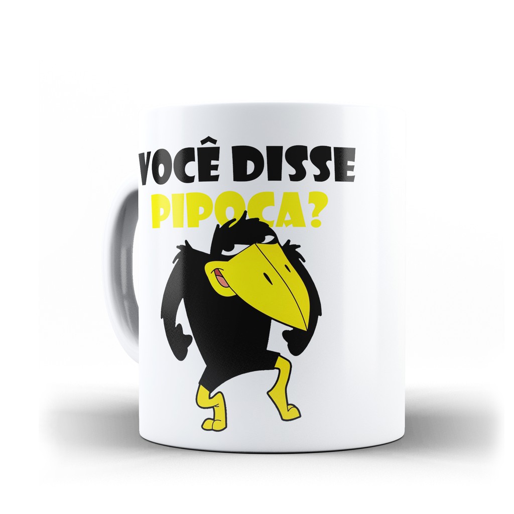 Caneca Jubileu pipoca você disse pipoca amo pipoca pica pau | Shopee Brasil