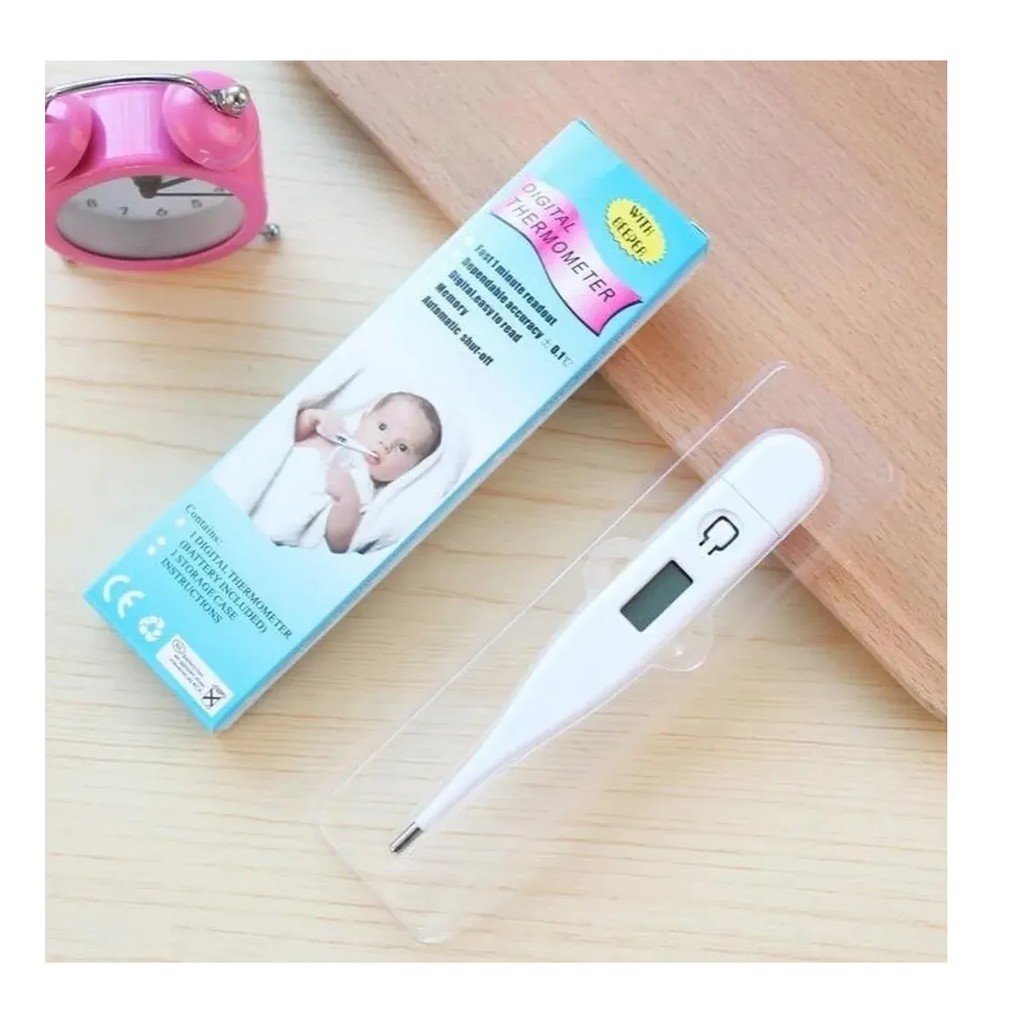 Termometro Digital Clínico Com Beep Febre Adulto Infantil | Shopee Brasil