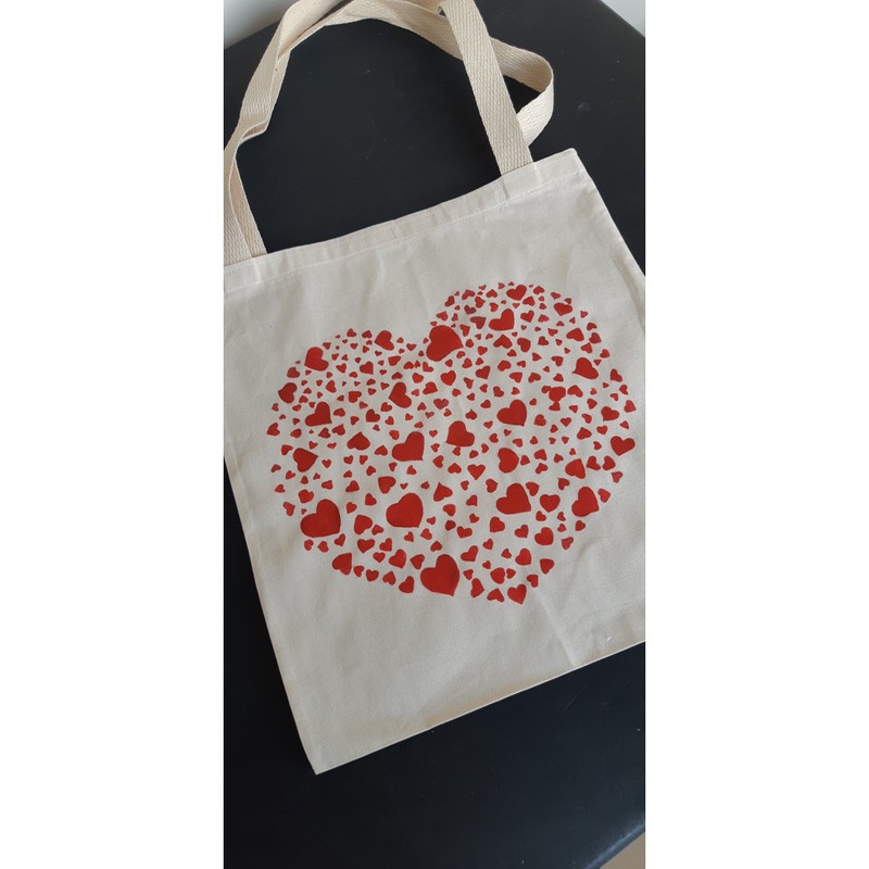 ecobag heart | Shopee Brasil