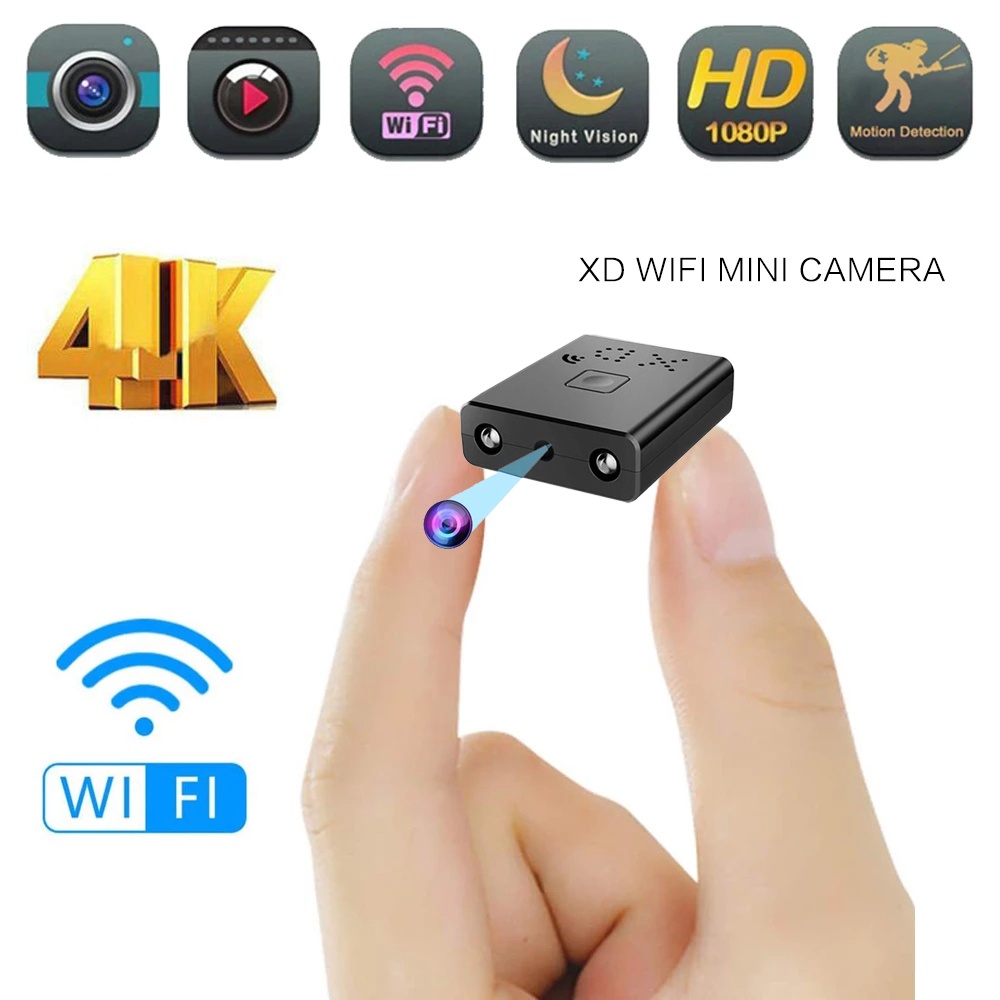 Mini Câmera Wi Fi Câmera De Segurança Full Hd 4k 1080p Filmadora Xd Night Vision Micro Cam