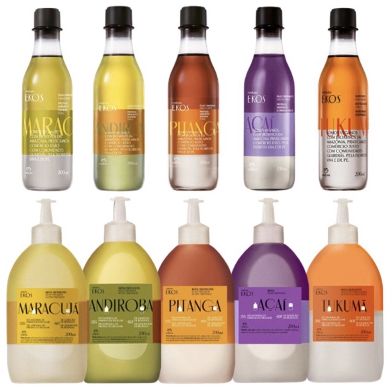 Óleo Trifásico Corporal ou Refil 200ml Natura Ekos Original Várias ...