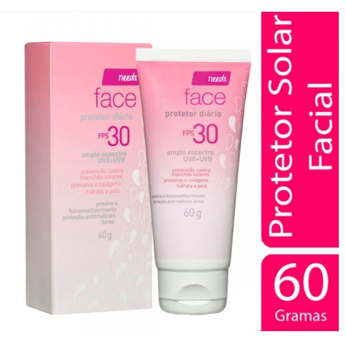 PROTETOR SOLAR FACIAL NEEDS FPS 30 60G | Shopee Brasil