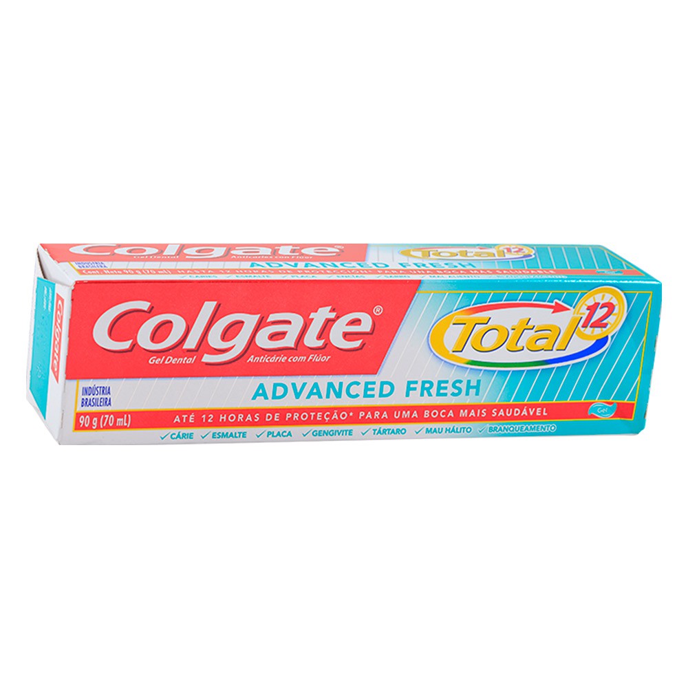 Creme dental colgate total 12 advanced 90g | Shopee Brasil