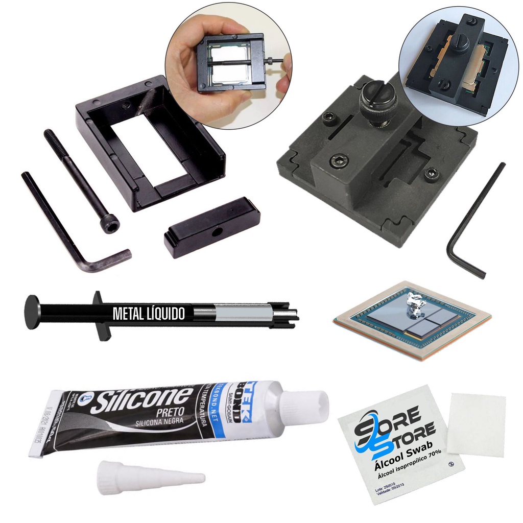 KIT Ferramenta Delid + Ferramenta Relid + LT-100 Metal Liquido ...