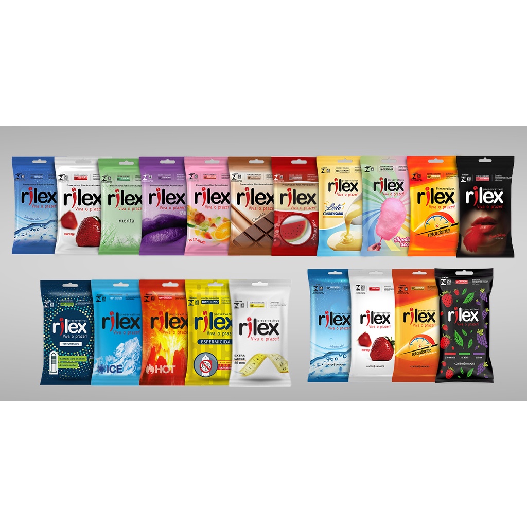 Preservativo Camisinha Rilex Lubrificado Monte Seu Kit | Shopee Brasil