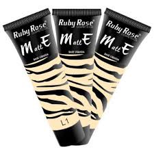 Base líquida Matte Ruby Rose perfeita para completar a sua maquiagem ...