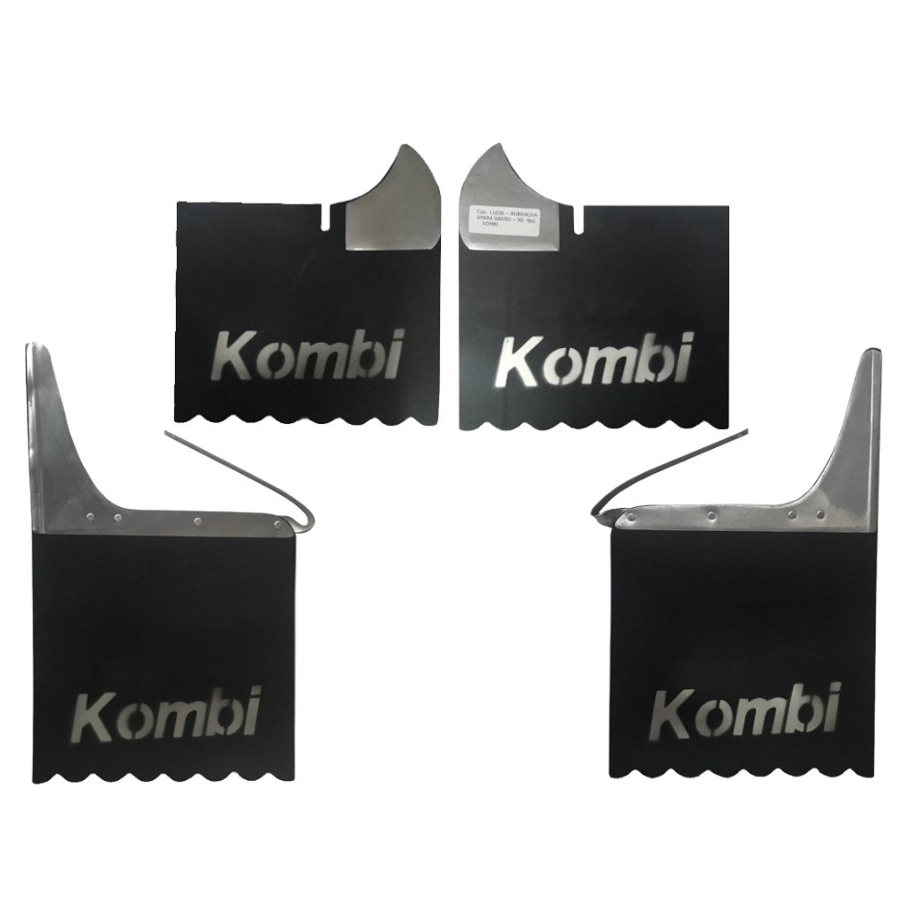 Kit Para Barro Perua Kombi Todas Lameiro Borracha 4 Peças Com Nome ...