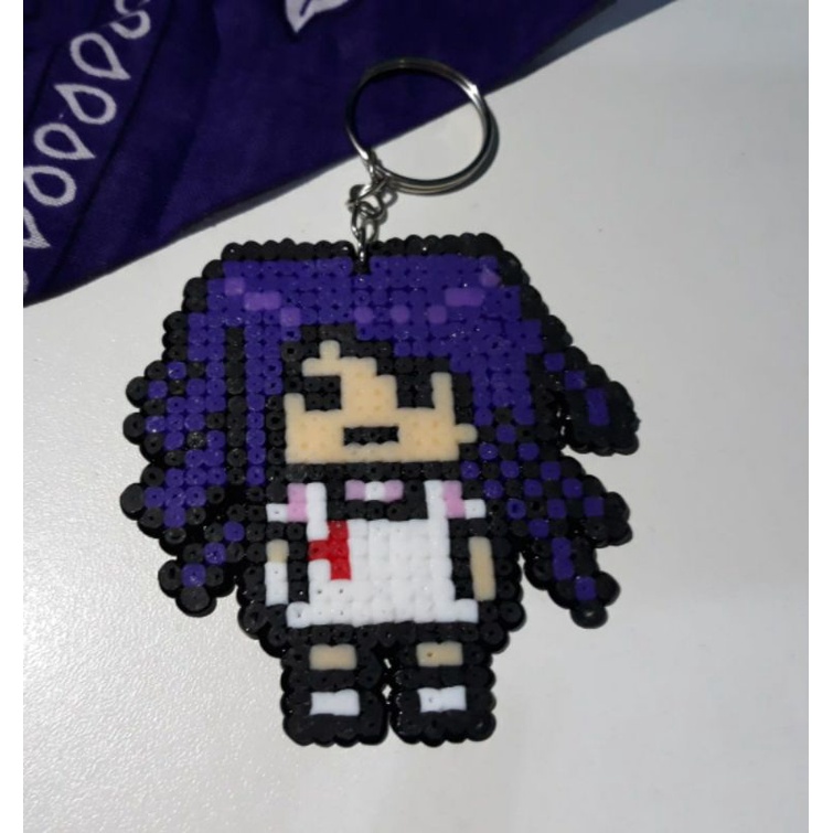 Chaveiro Mikan Tsumiki - anime game Danganronpa - Pixel Art - Beads ...