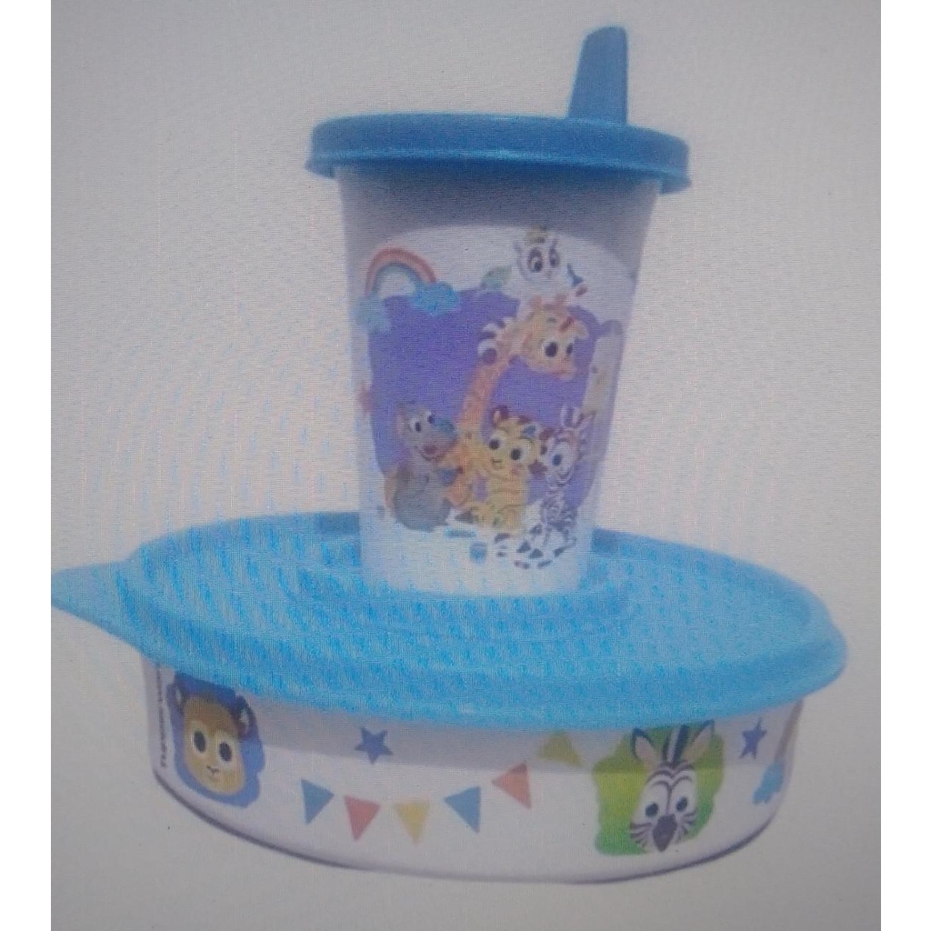 KIT Tupper prato e copo wonder Baby Madagascar TUPPERWARE | Shopee Brasil