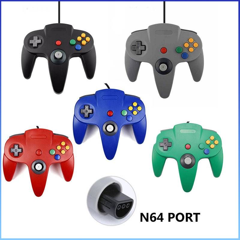 Clássico Nintendo Controlador 64 N64 USB Wired PC Game pad Joystick ...