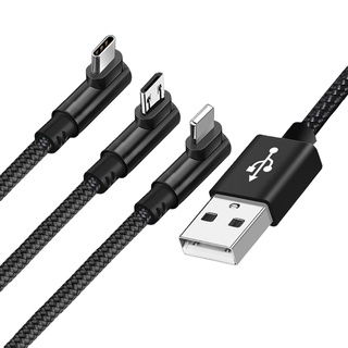 Cabo Carregador 3 em 1Turbo Lateral Lightning Tipo C Micro | Shopee Brasil