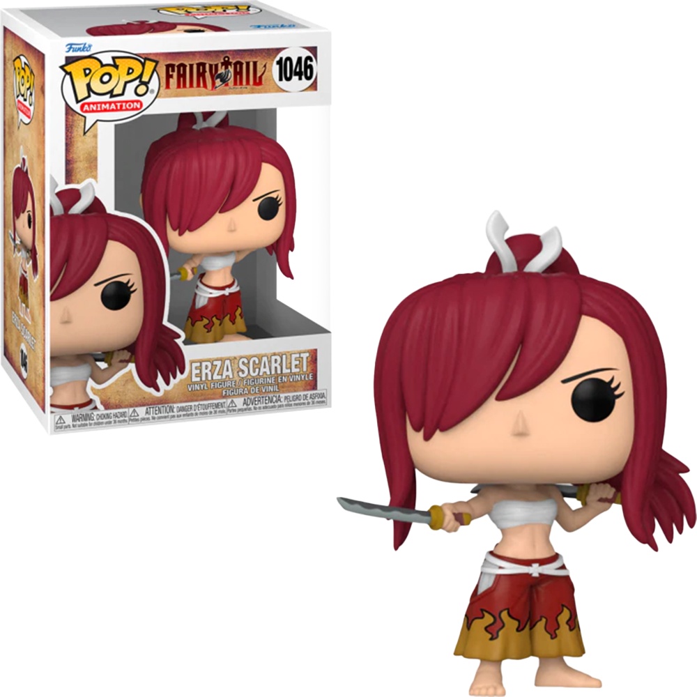 FUNKO POP FAIRY TAIL ERZA SCARLET 1046 NOVO ORIGINAL | Shopee Brasil