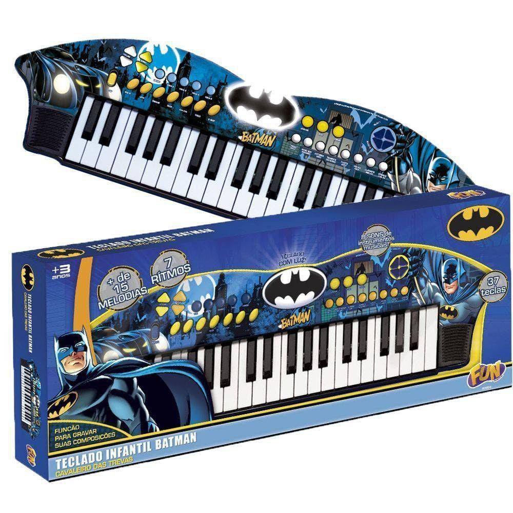 Teclado Musical Infantil Batman Cavaleiro Das Trevas - Fun | Shopee Brasil