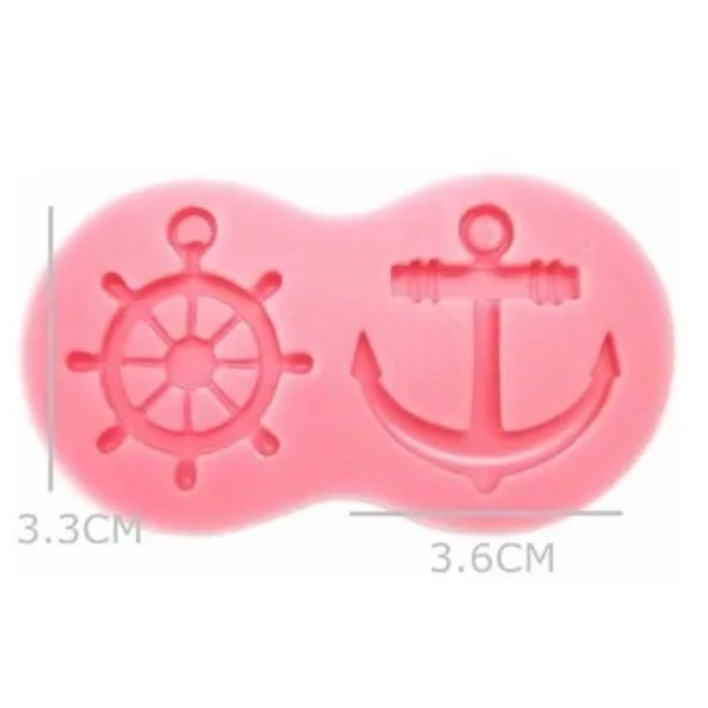 Molde Ancora Leme Pasta Americana | Shopee Brasil