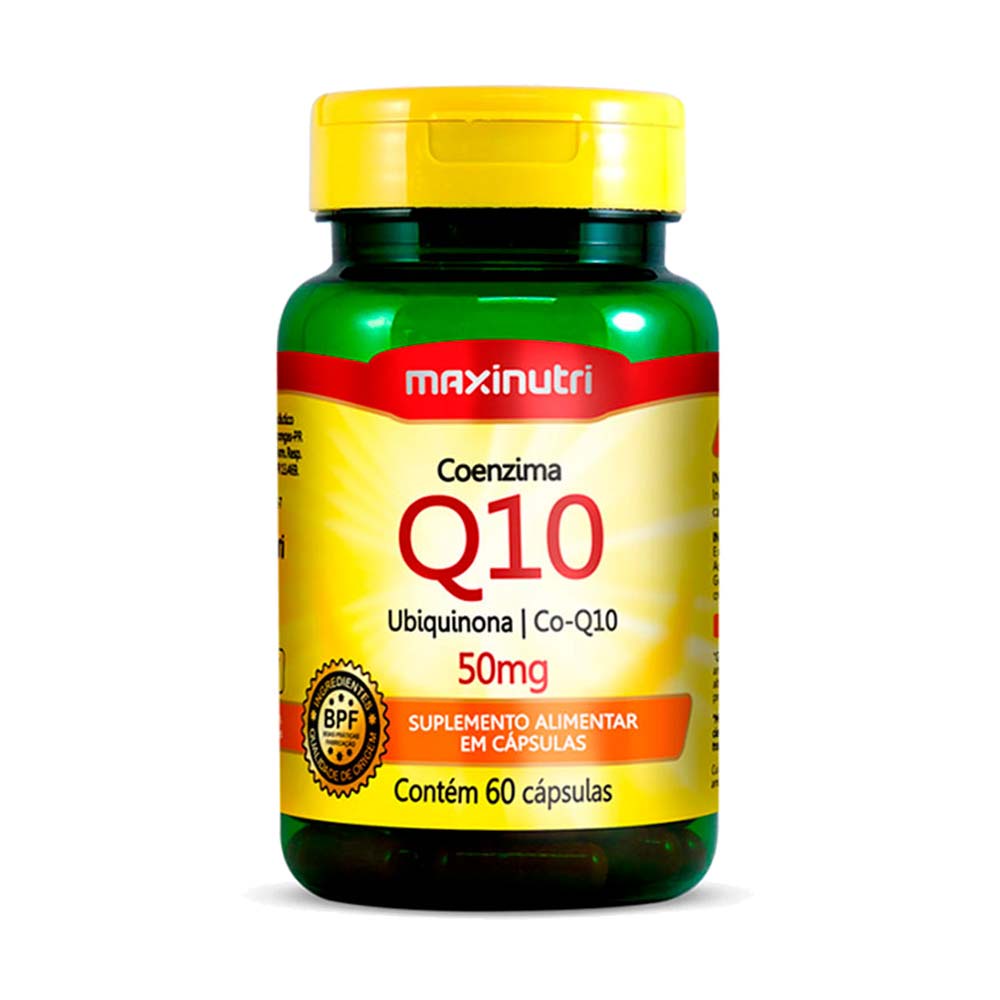 Coenzima Q10 50mg com 60 Capsulas Maxinutri | Shopee Brasil