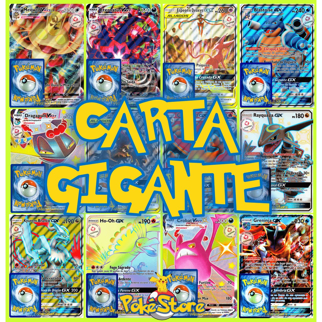 Carta Rara Brilhante Pokémon Original Diversos Modelos Escolha Card ...