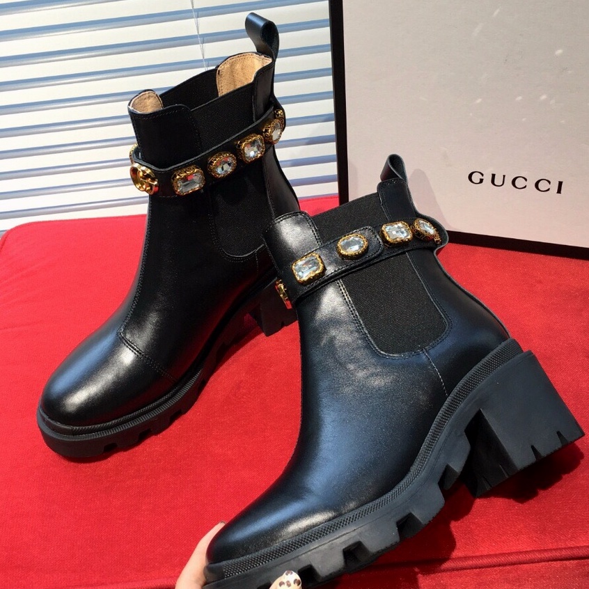 GG Botas Martin Chelsea 2022 Curtas Da Moda GUCCI (Caixa) | Shopee Brasil