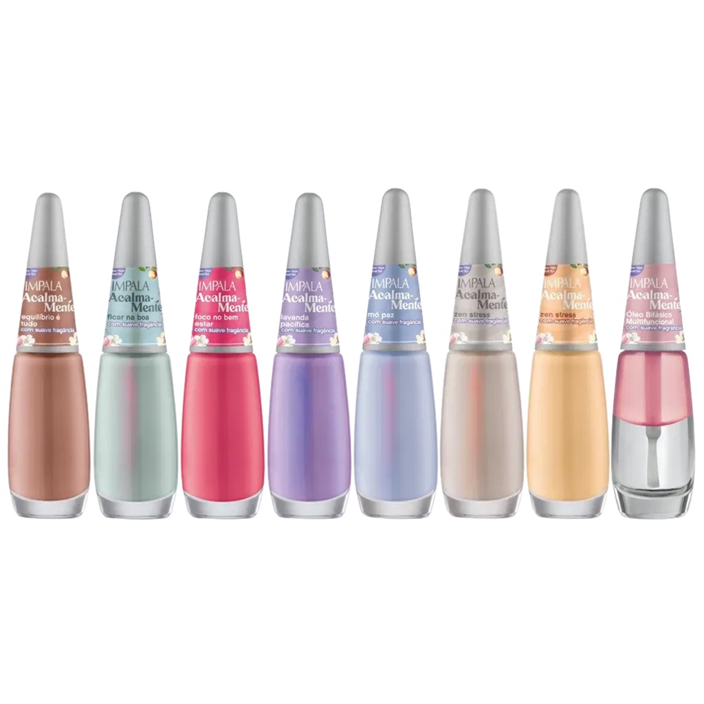Esmaltes Impala Coleção Acalma Mente Hipo Vegano Com Fragrância ...