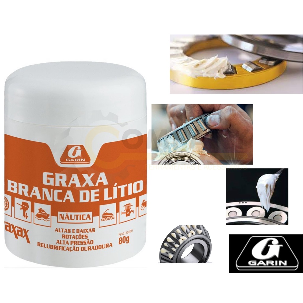 Graxa Branca de Lítio 80Gr | Shopee Brasil