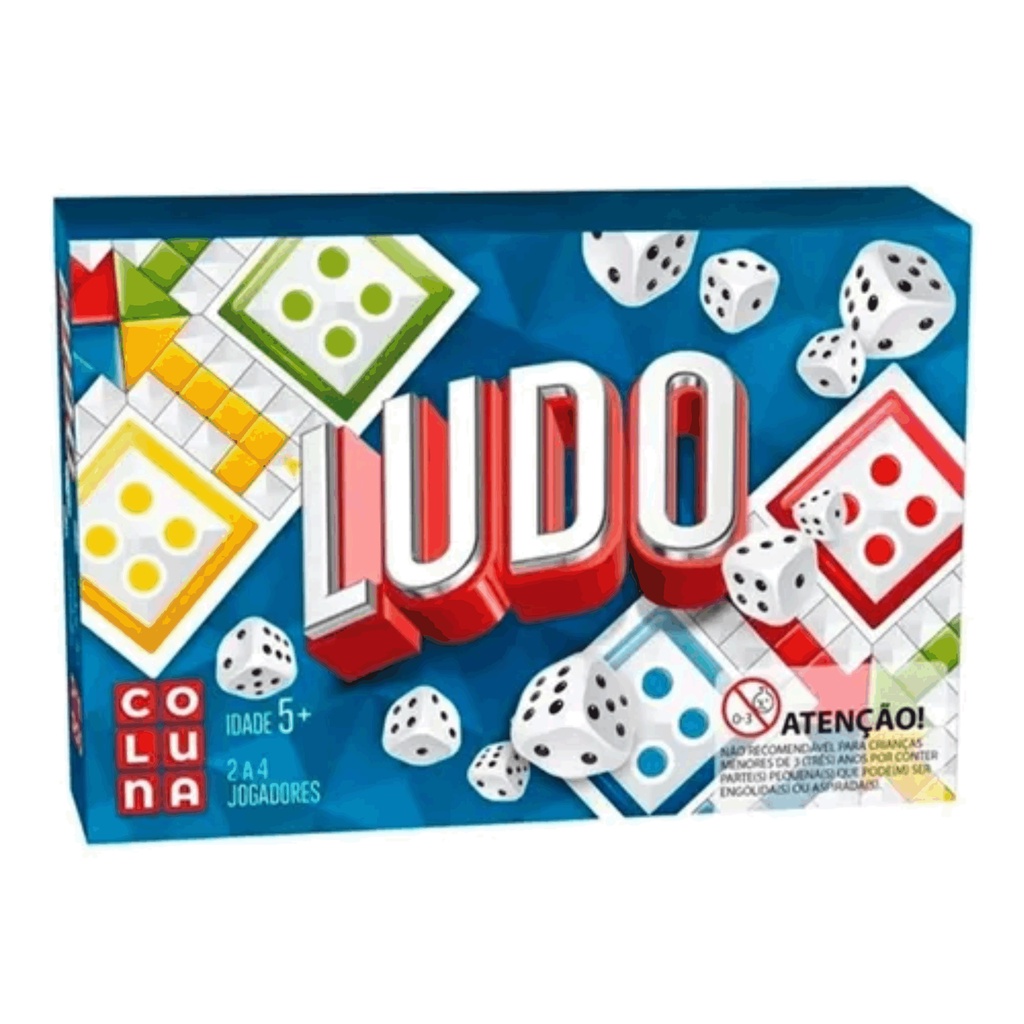 Jogo Brinquedo Educativo Tabuleiro Ludo Com Tabuleiro Pinos e Dado ...