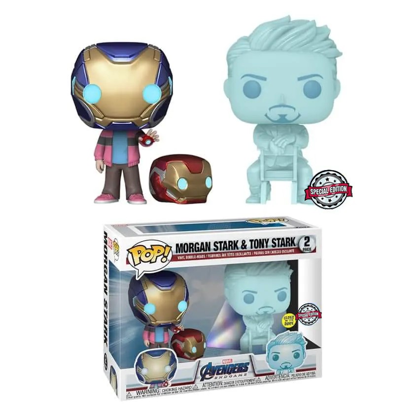 Funko Pop! Morgan Stark & Tony Stark - Vingadores Ultimato - 2 Pack ...