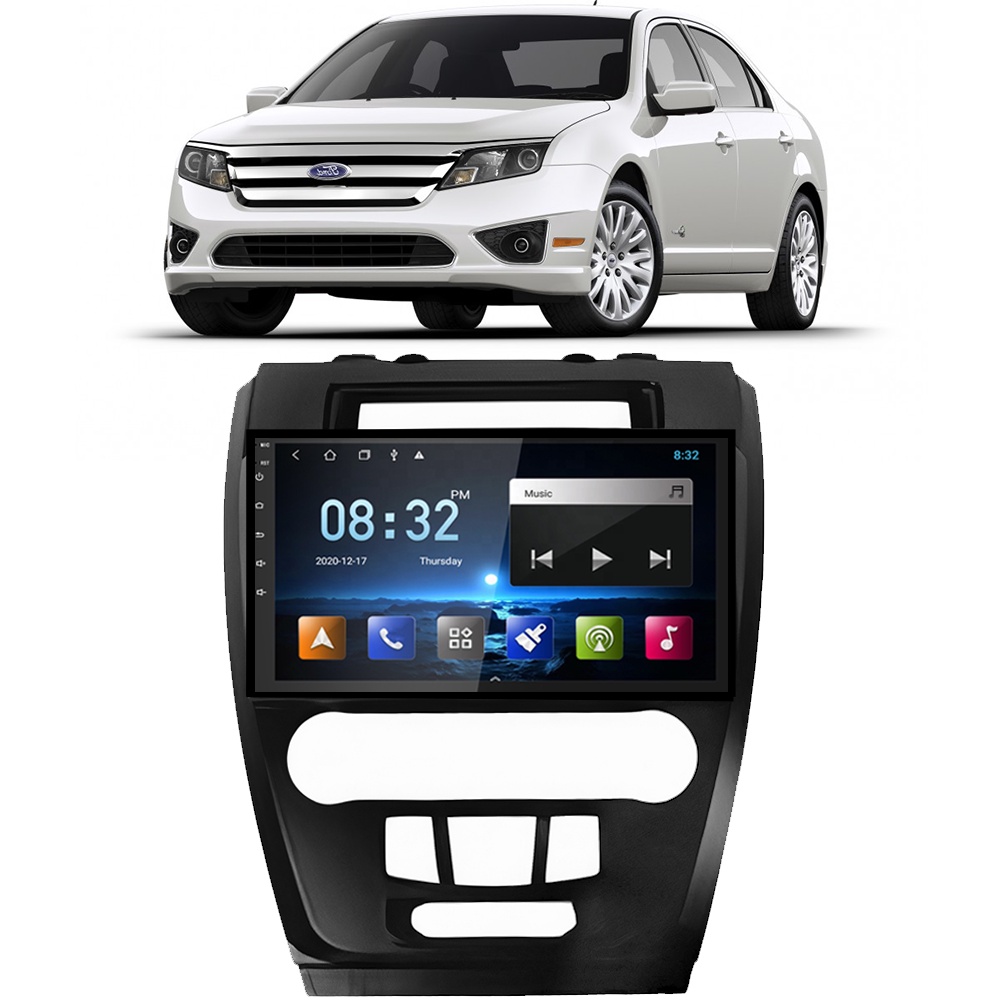 Kit Central Multimidia Android Fusion 2009 2010 2011 2012 9 Polegadas Tv Online GPS Bluetooth ...